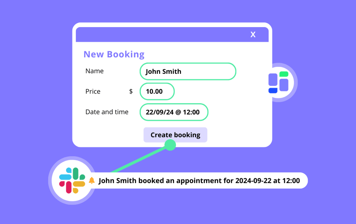 Receive Slack notifications about appointments in SuperSaaS